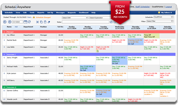 Top 3 and More - Best Employee Scheduling Software of 2025